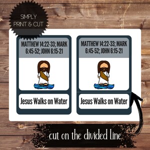The Miracles of Jesus 3 Part Cards, Montessori 3 Part Cards, Bible ...