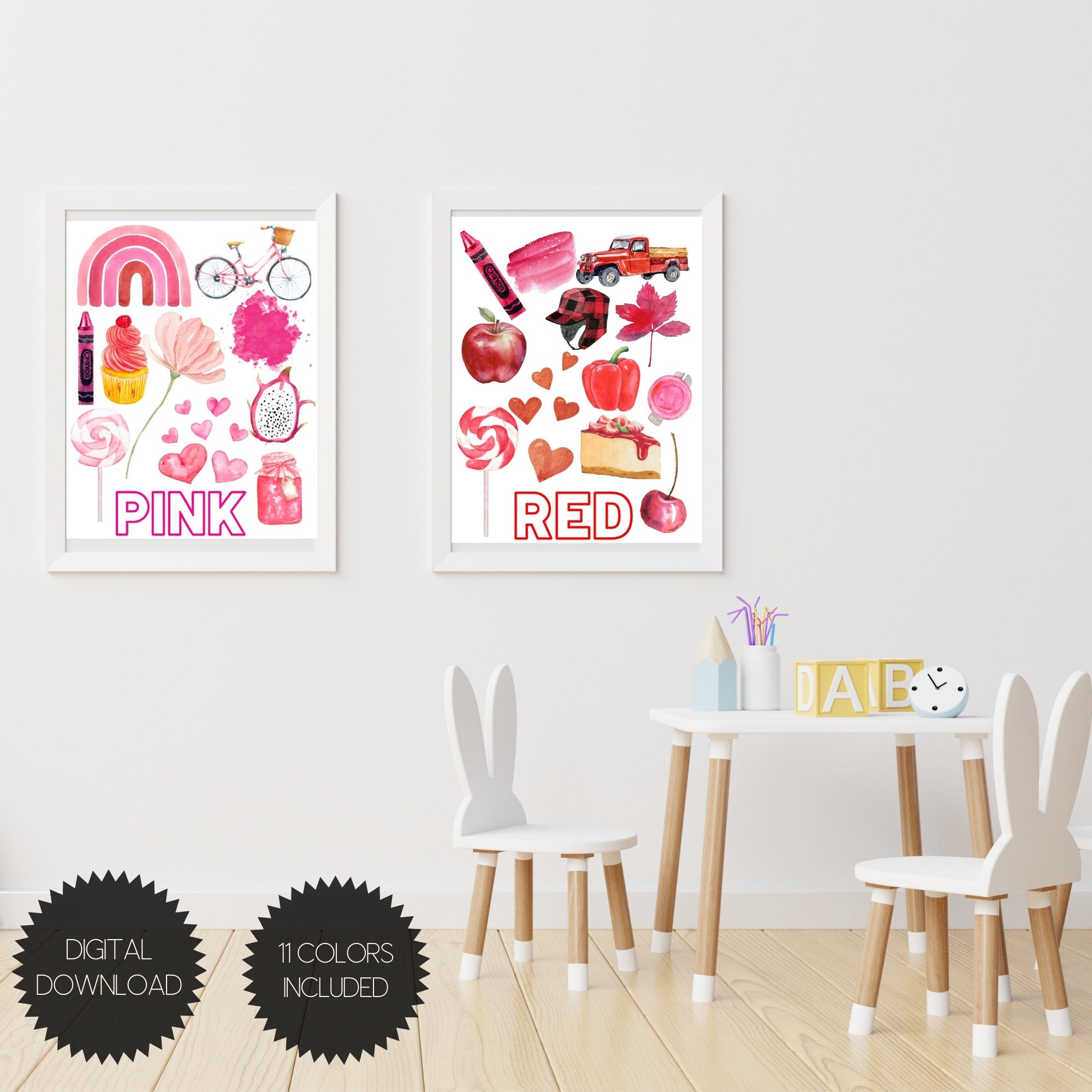 11 Color Posters, Educational Posters, Homeschool Prints, Printable ...