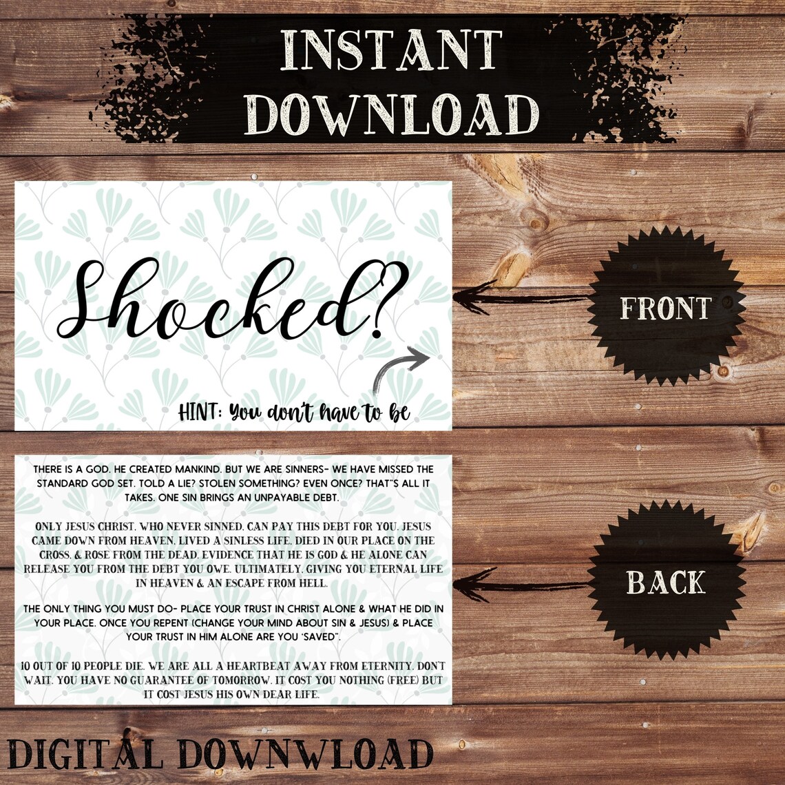 Gospel Tracts, Bible Tracts, Witnessing Tracts, Share Your Faith, Share ...