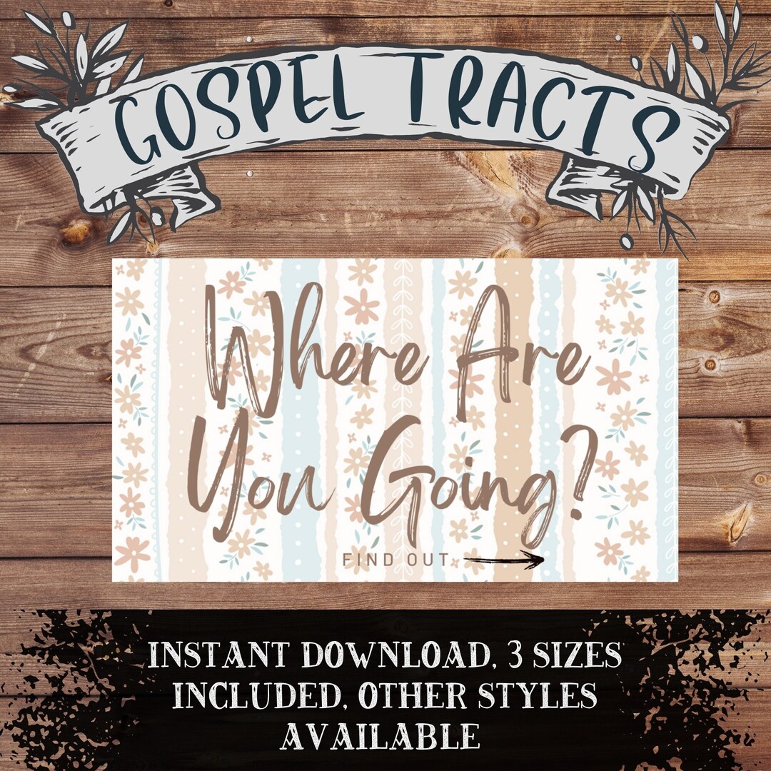 Gospel Tracts, Bible Tracts, Witnessing Tracts, Share Your Faith, Share ...