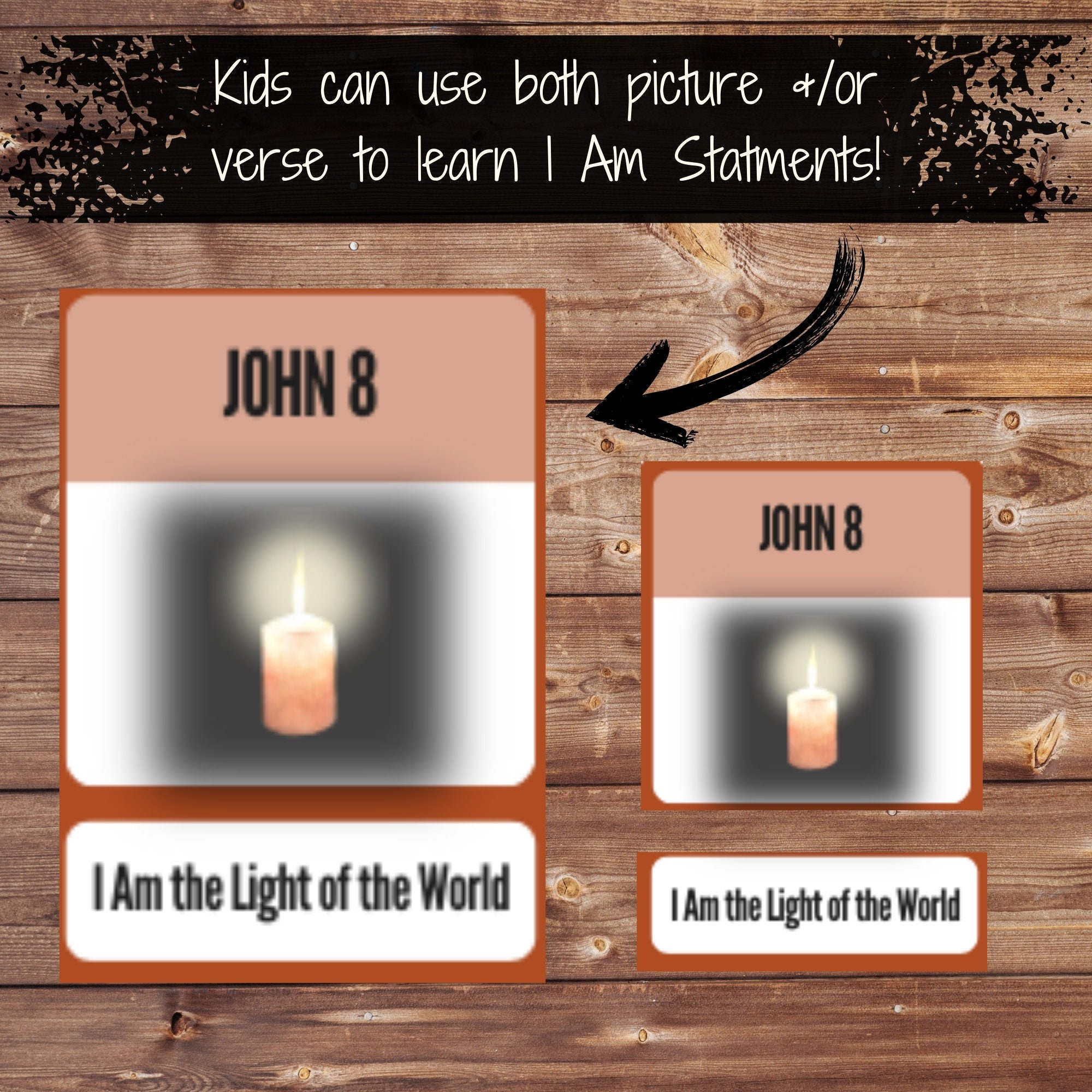 Jesus’ I Am Statements 3 Part Cards, Montessori 3 Part Cards, Bible ...