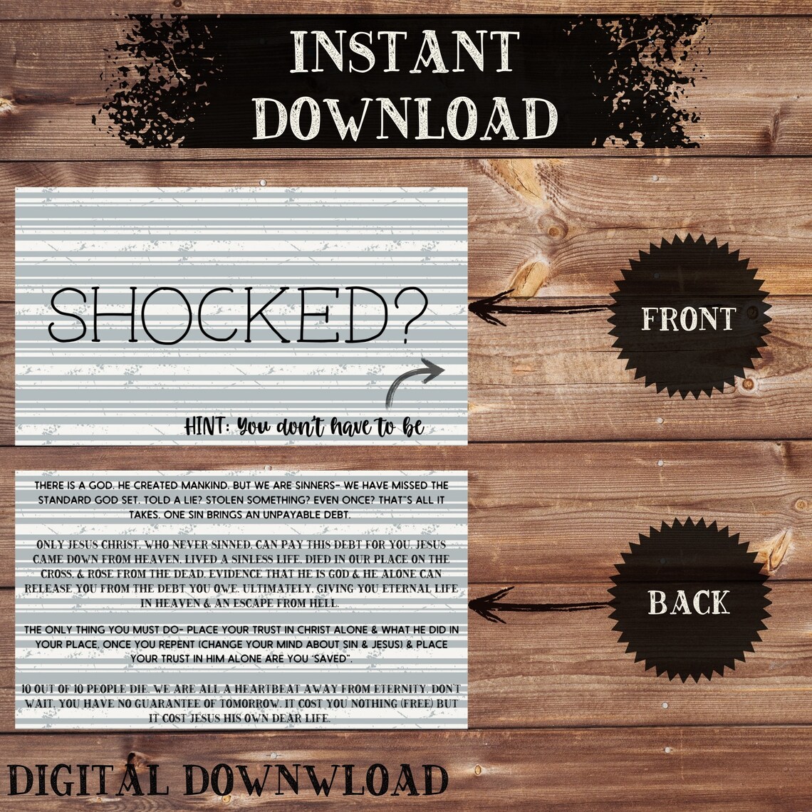 Gospel Tracts, Bible Tracts, Witnessing Tracts, Share Your Faith, Share ...