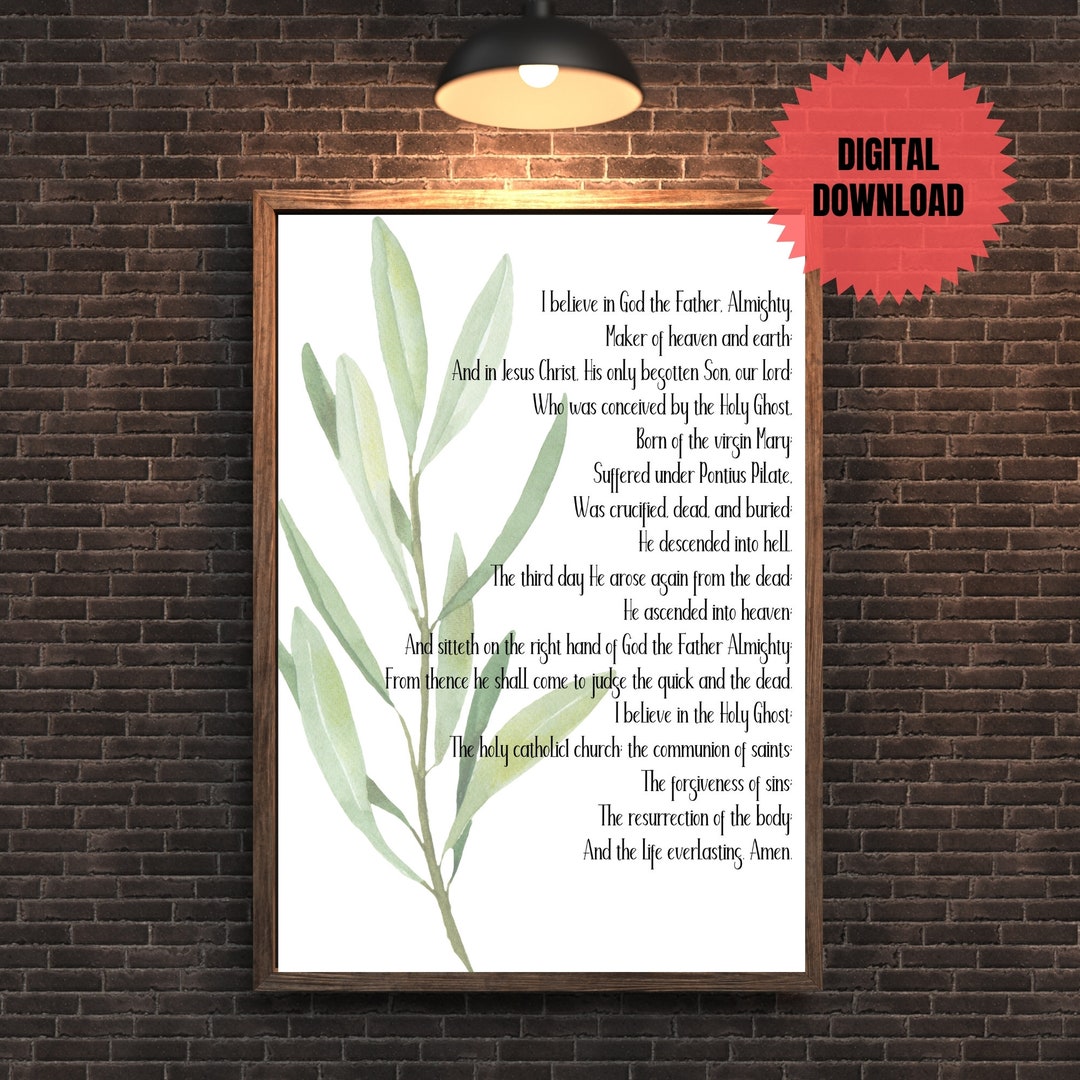 The Apostles Creed, Bible, Reformed Theology, Christian Art, Christian ...