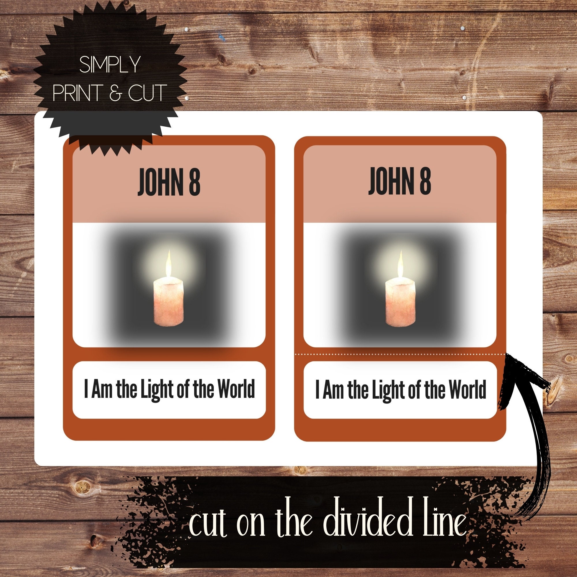 Jesus’ I Am Statements 3 Part Cards, Montessori 3 Part Cards, Bible ...