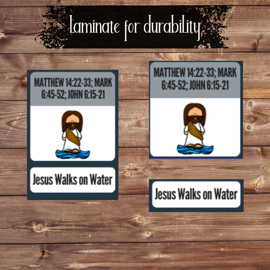 The Miracles of Jesus 3 Part Cards, Montessori 3 Part Cards, Bible ...