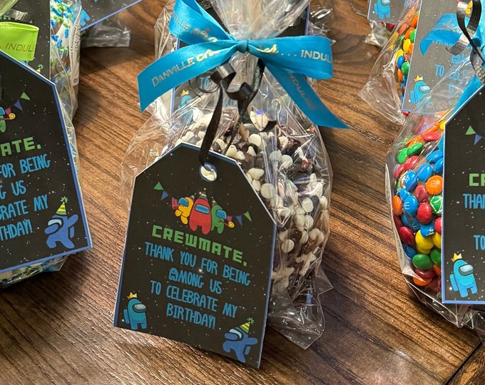 Customizable Among Us Birthday Gift Tags (digital Download) - Etsy