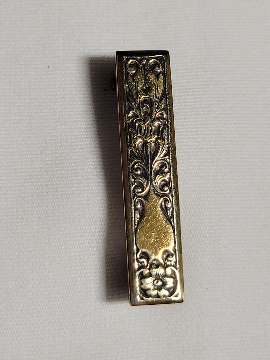 Vintage Victorian Gold Filled Rectangle Brooch/pin - Etsy