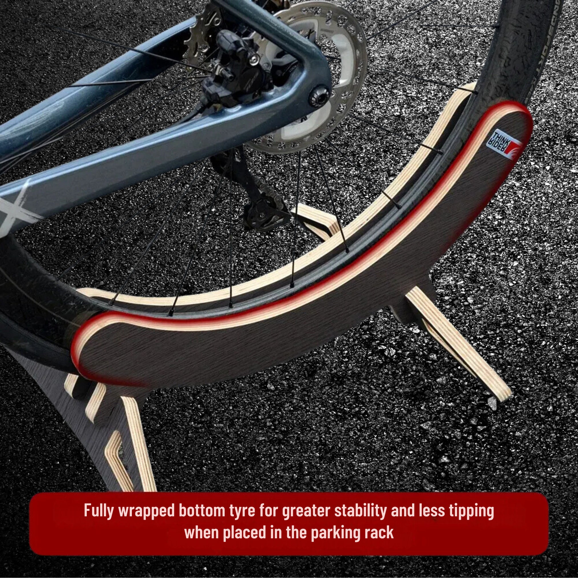 Bicycle Stand – Wooden Bike Rack for Indoor Storage – Fits 16-24/26-29 ...