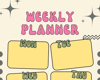 Editable School Schedule for Girls, School Supplies Theme, Printable ...