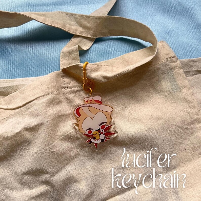 Hazbin Hotel Acrylic Keychain || Lucifer Acrylic Keychain || Alastor ...