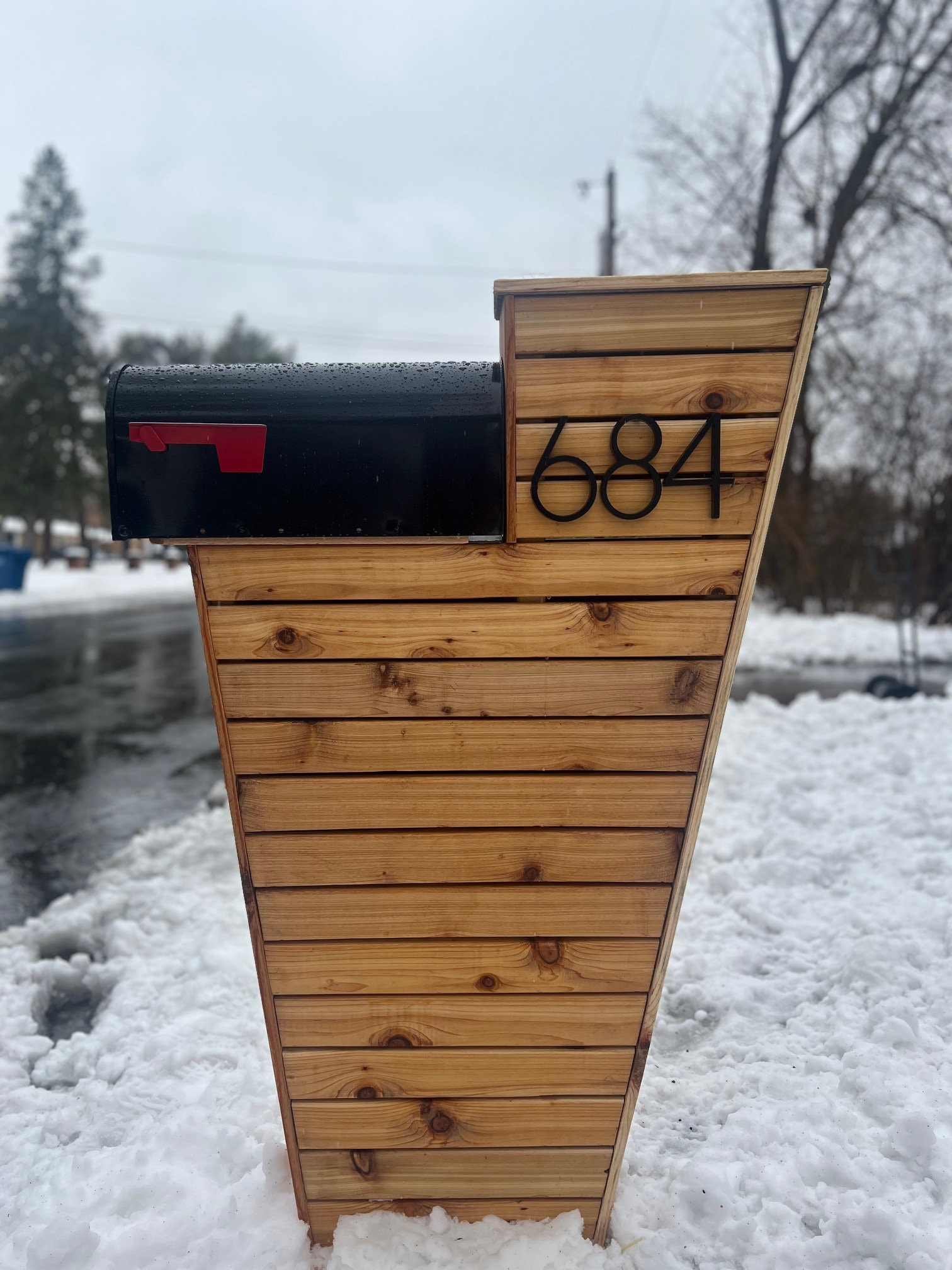 The 'palm Springs' - Mid-century Modern Custom Mailbox - Etsy