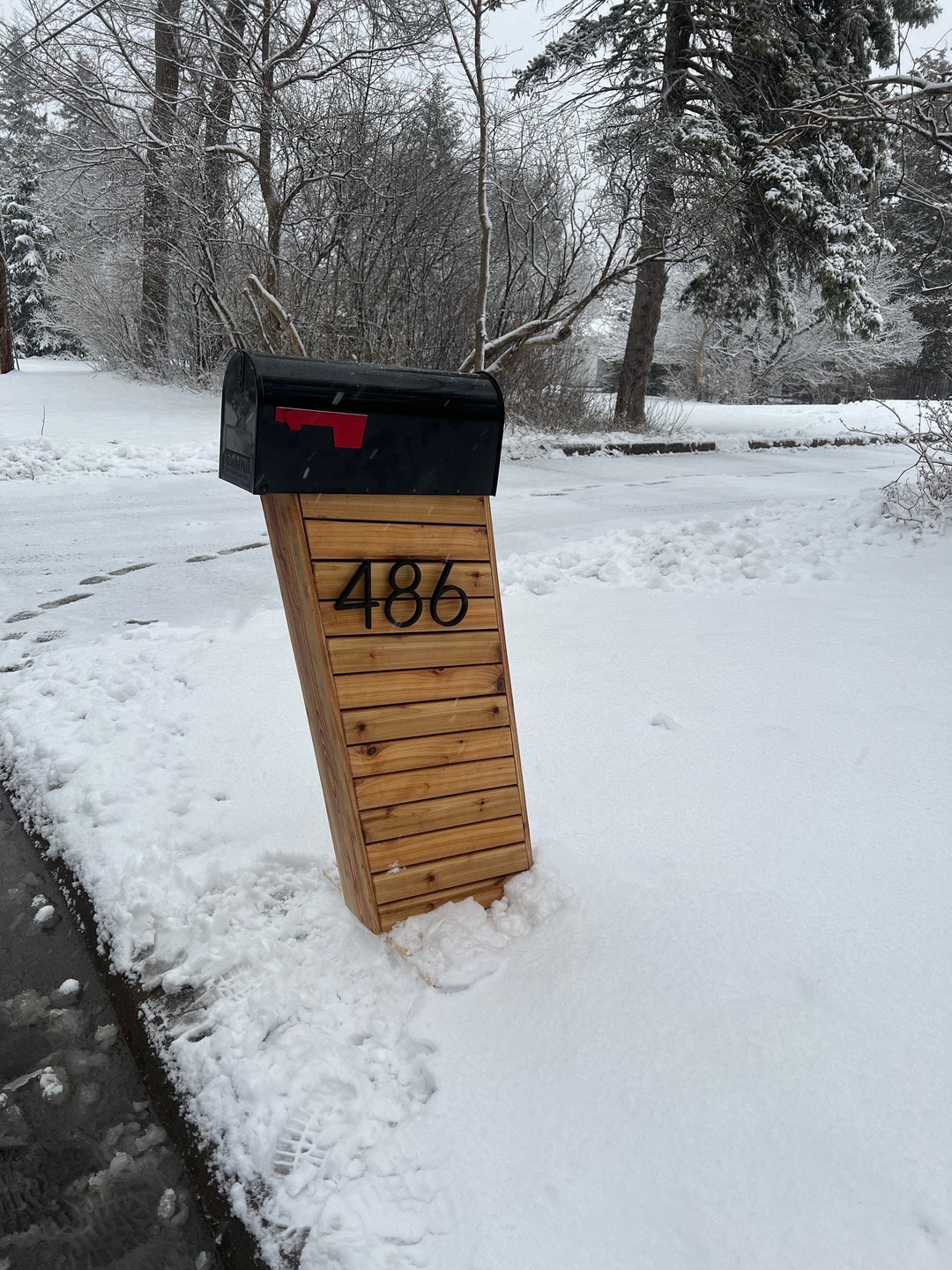 The Leaning Tower of Mail - Mid-century Modern Custom Mailbox - Etsy