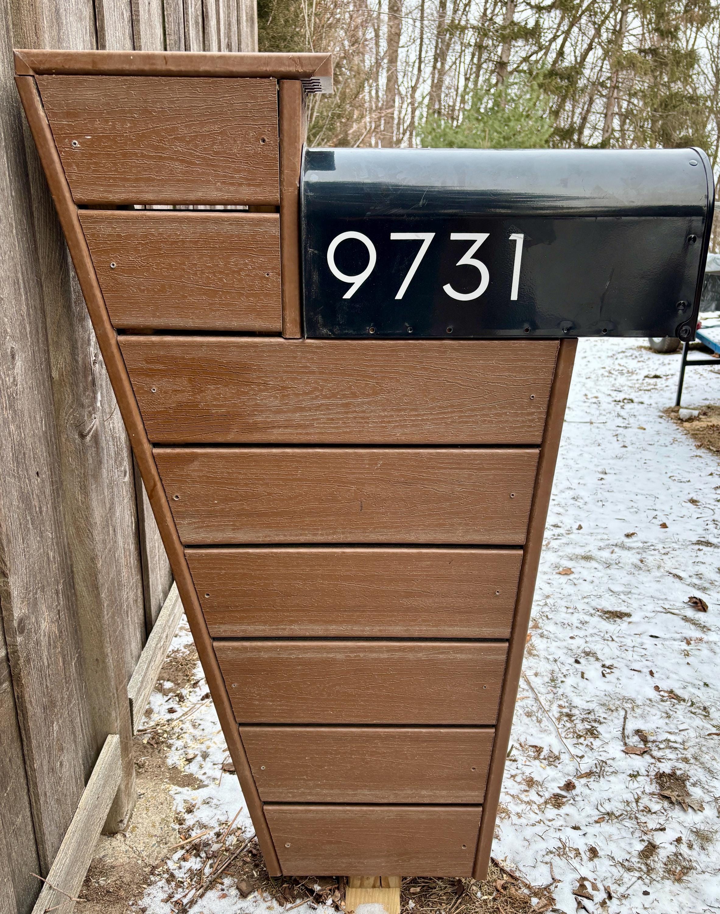 The Composite Flagship Post - Mid-century Modern Custom Mailbox - Etsy