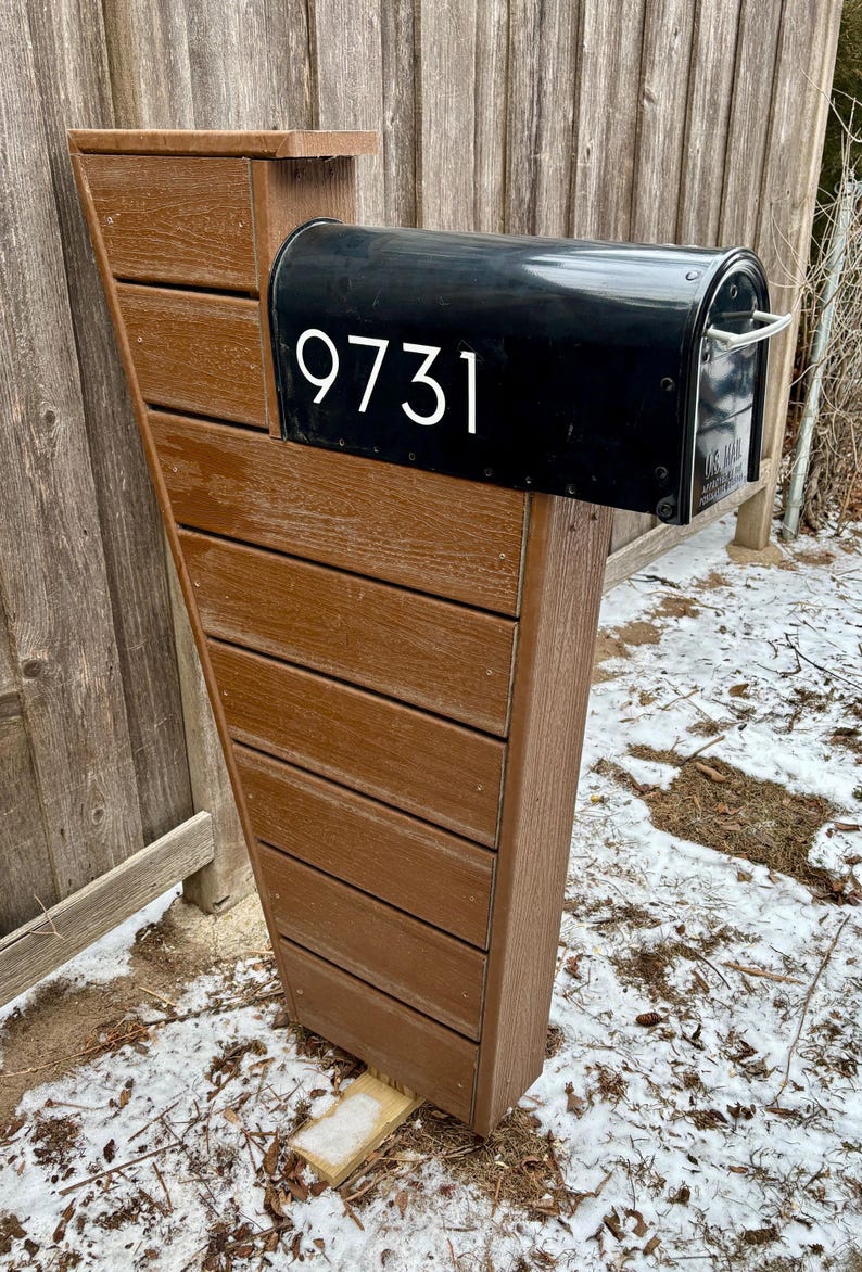 The Composite Flagship Post - Mid-century Modern Custom Mailbox - Etsy