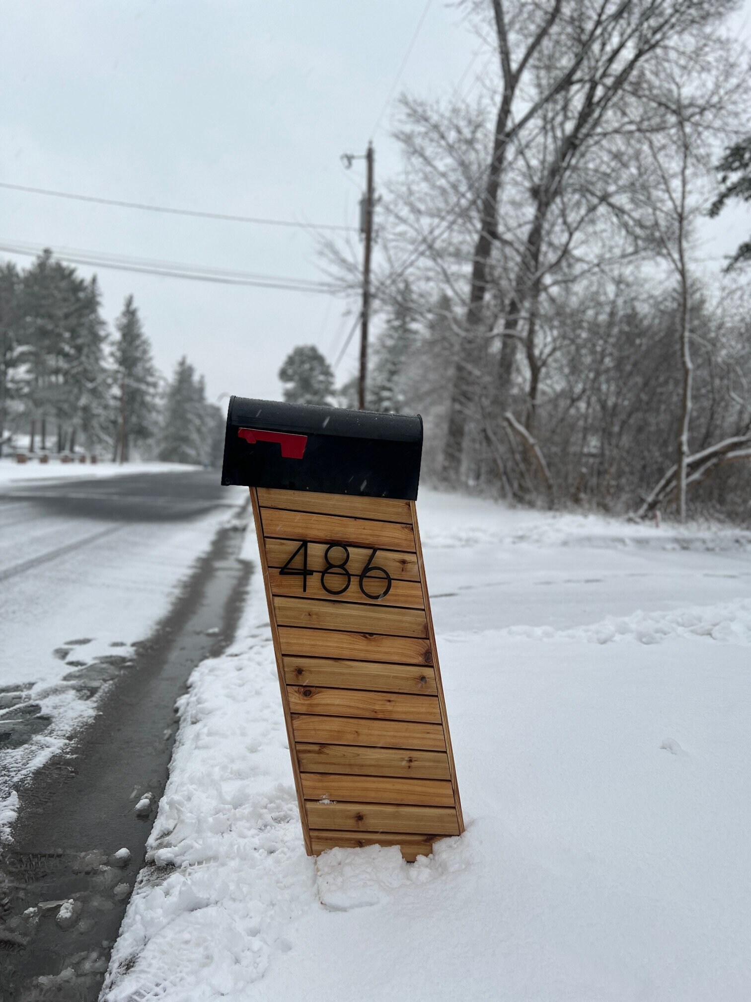 The Leaning Tower of Mail - Mid-century Modern Custom Mailbox - Etsy