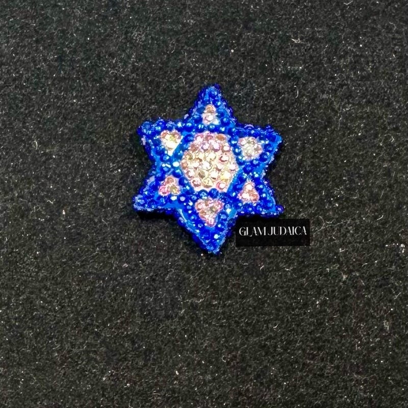 Blue Rhinestone Pin - Etsy