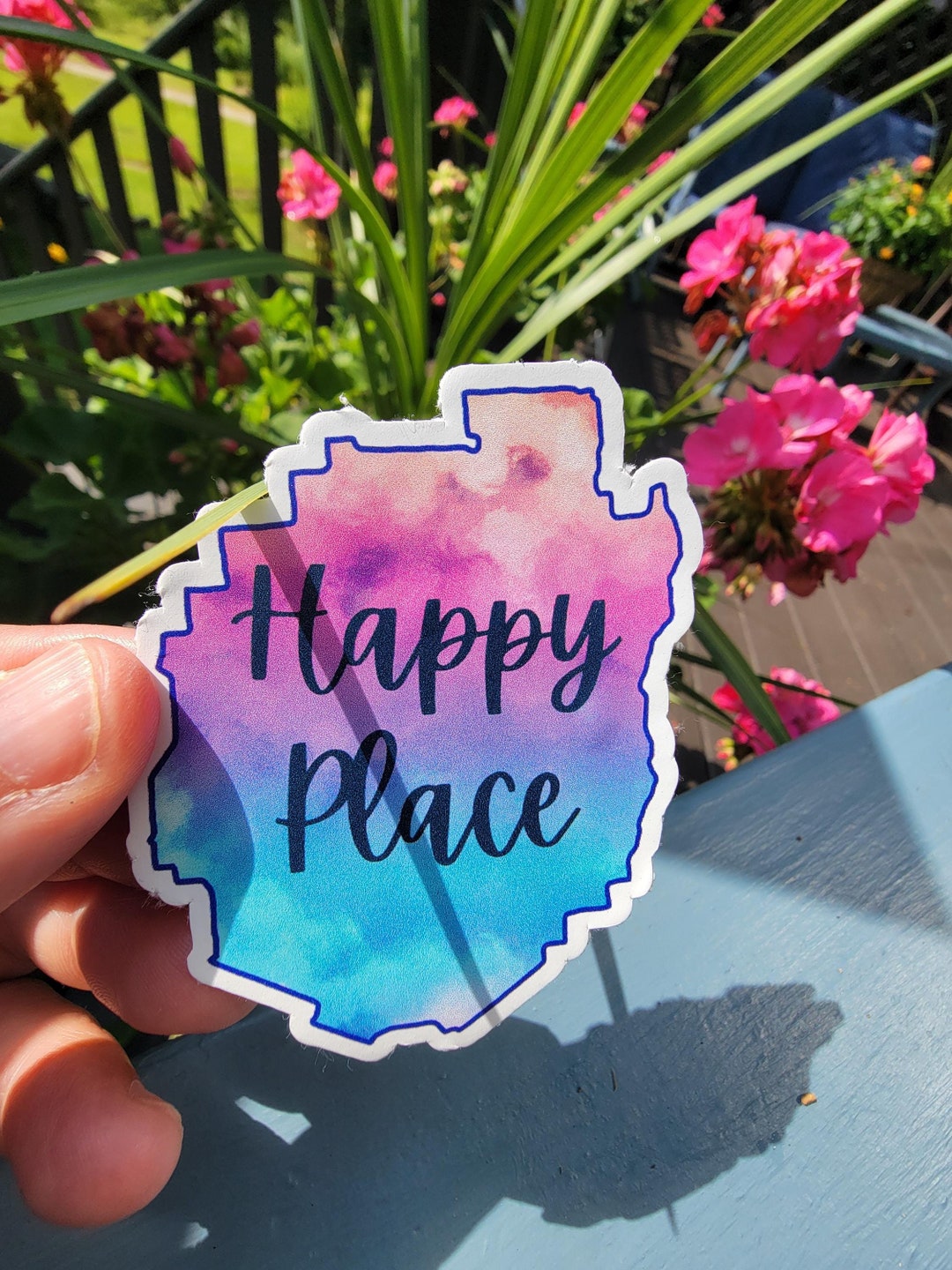 Adirondack Sticker | Happy Place Decal | Perfect for Water Bottles ...
