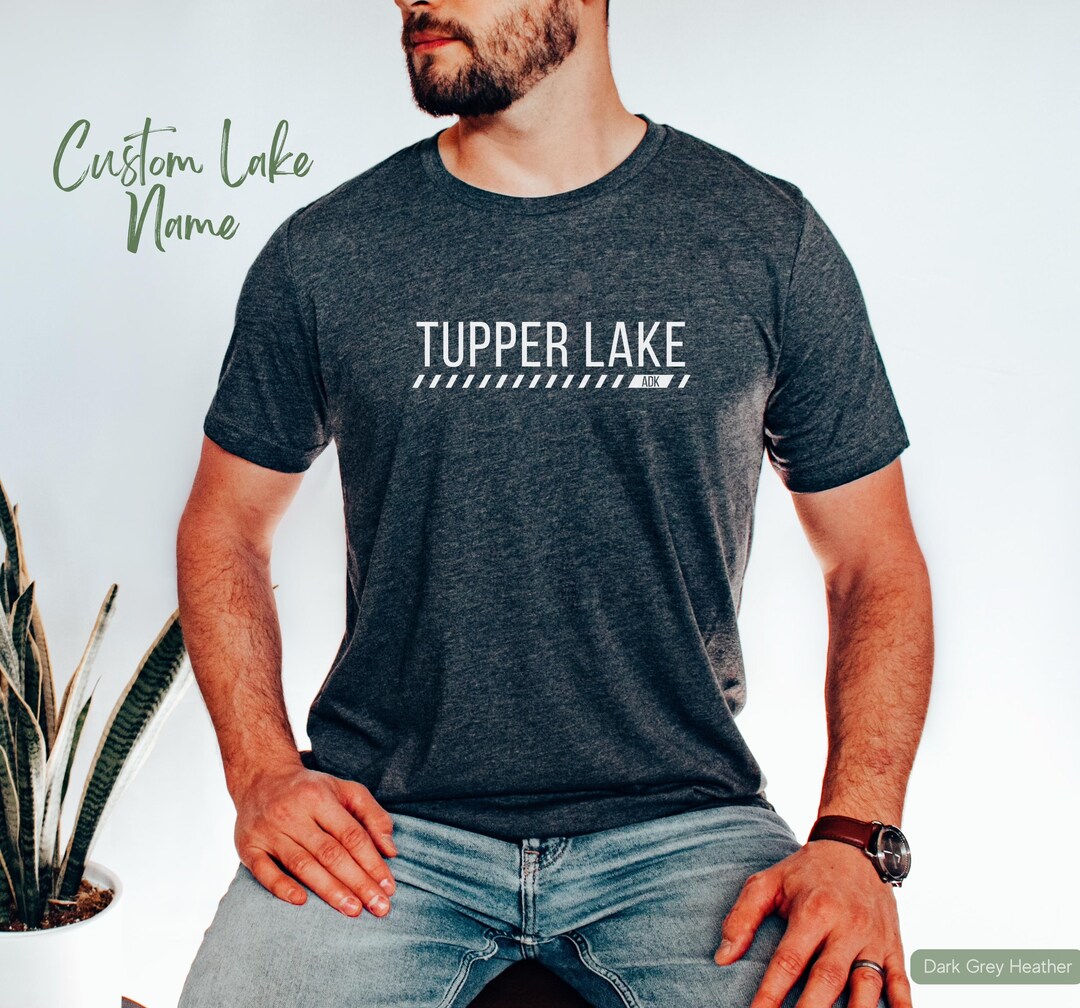 Adirondack Lake Shirt With Custom Lake or Town Name | Personalized ADK ...