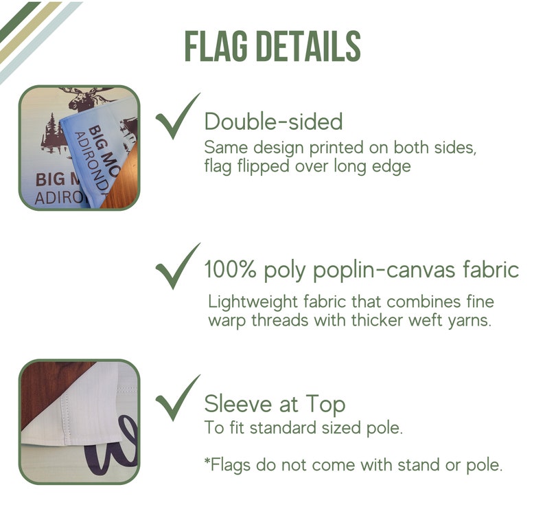 Moose Welcome Flag With Two Lines of Custom Text | Personalized Flag ...