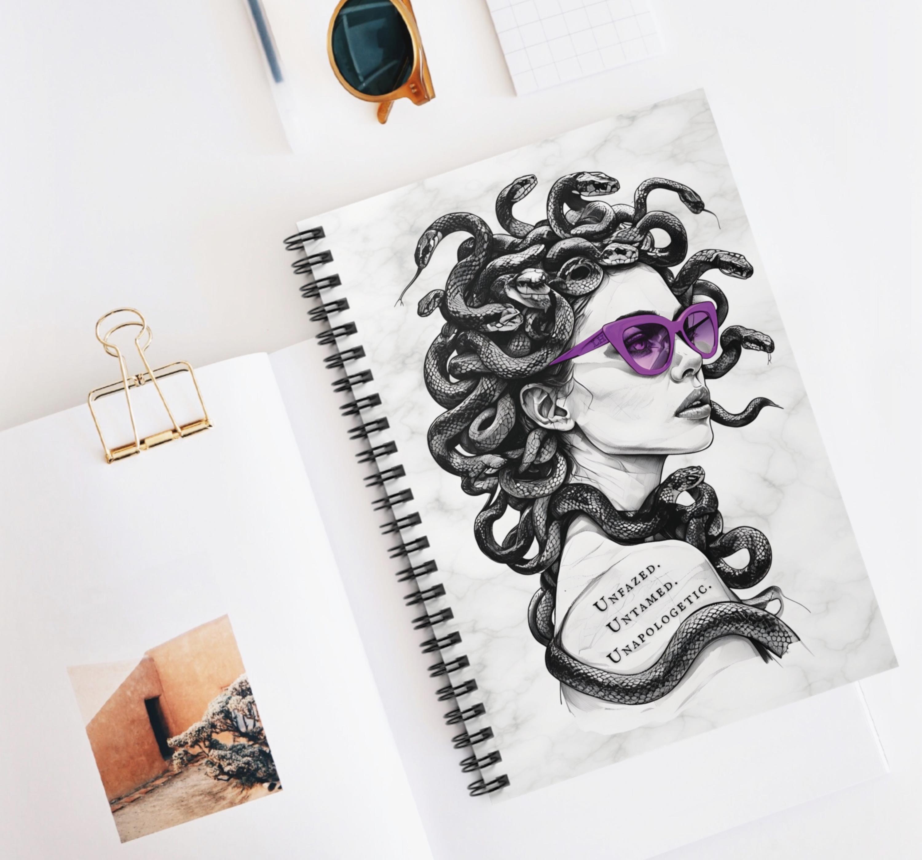 Medusa Notebook - Greek Mythology Journal, Feminist Gift, Aesthetic ...