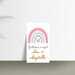 Editable Rainbow Teacher Appreciation Card, Thank You Card for Amazing ...