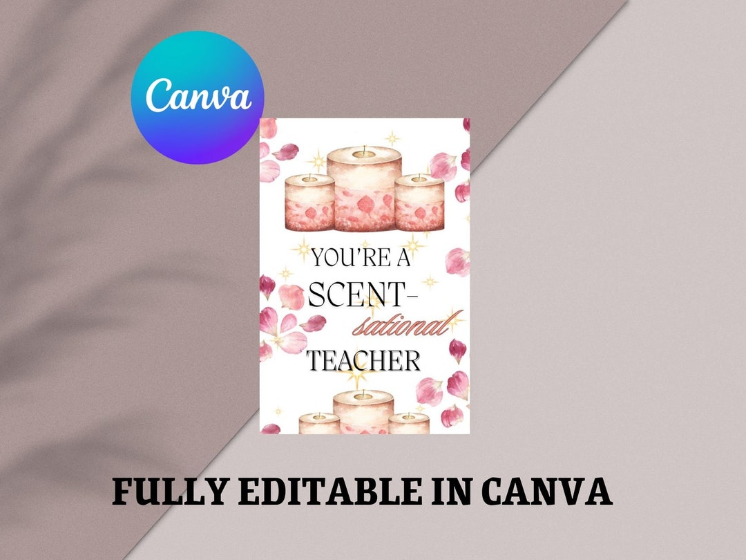 Editable Teacher Appreciation Tag, Printable Thank You Tag for Being ...