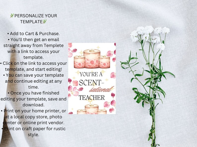 Editable Teacher Appreciation Tag, Printable Thank You Tag for Being ...