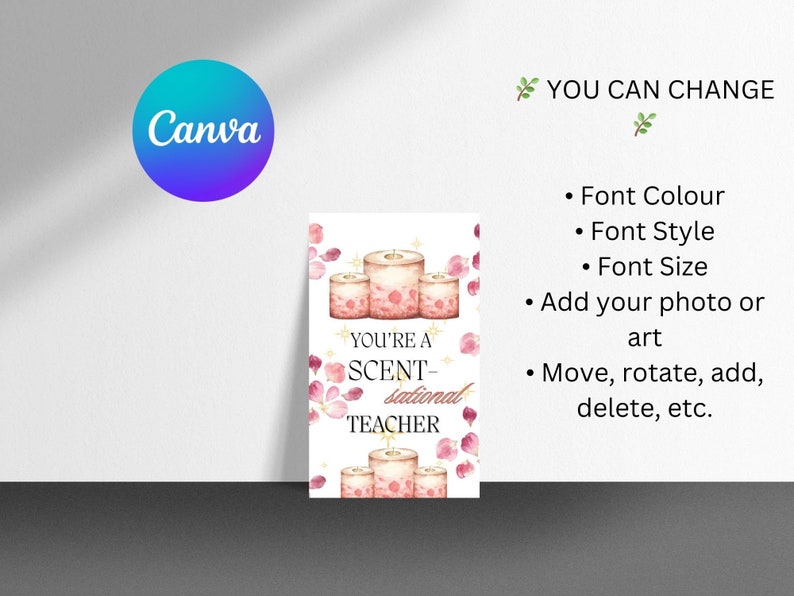 Editable Teacher Appreciation Tag, Printable Thank You Tag for Being ...