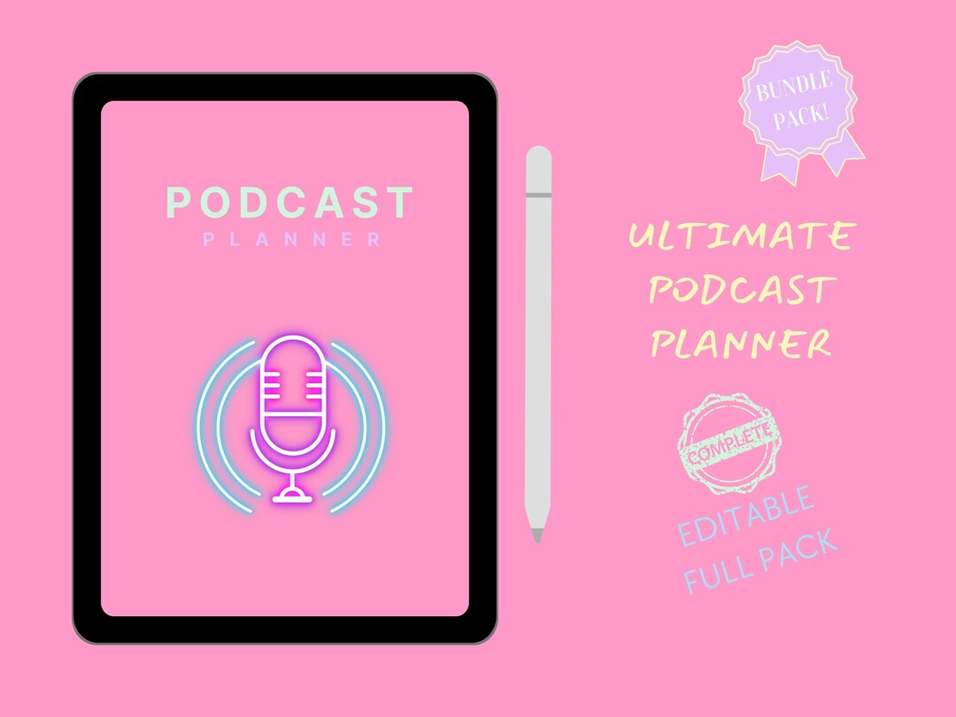 Ultimate Podcast Planning Bundle | Editable Templates & Checklists ...