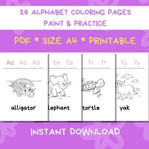Alphabet Coloring Pages, ABC Coloring Pages, Preschool Coloring Pages ...