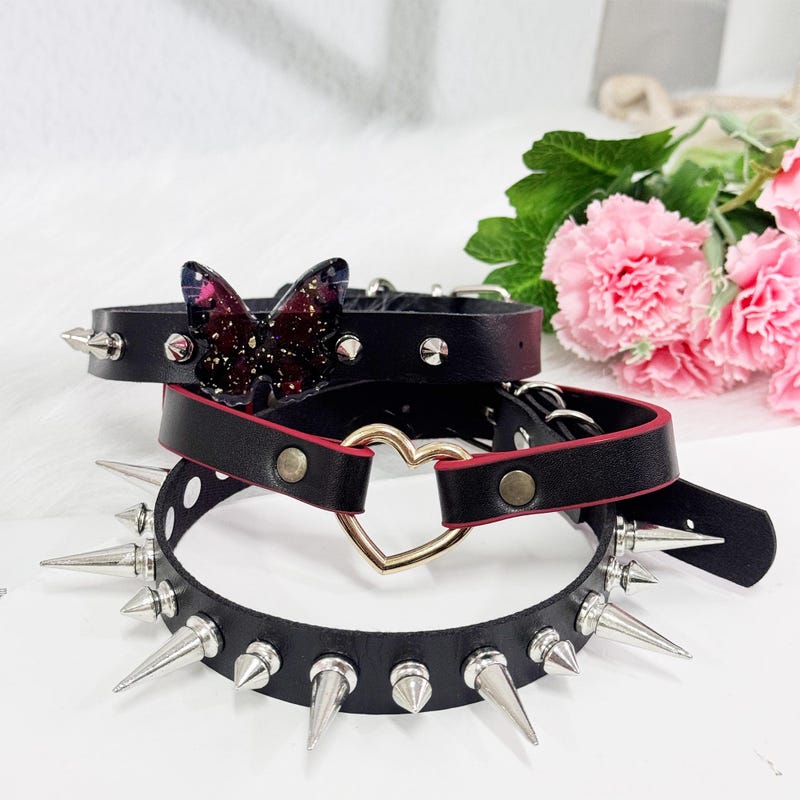 Spiked Choker - Etsy