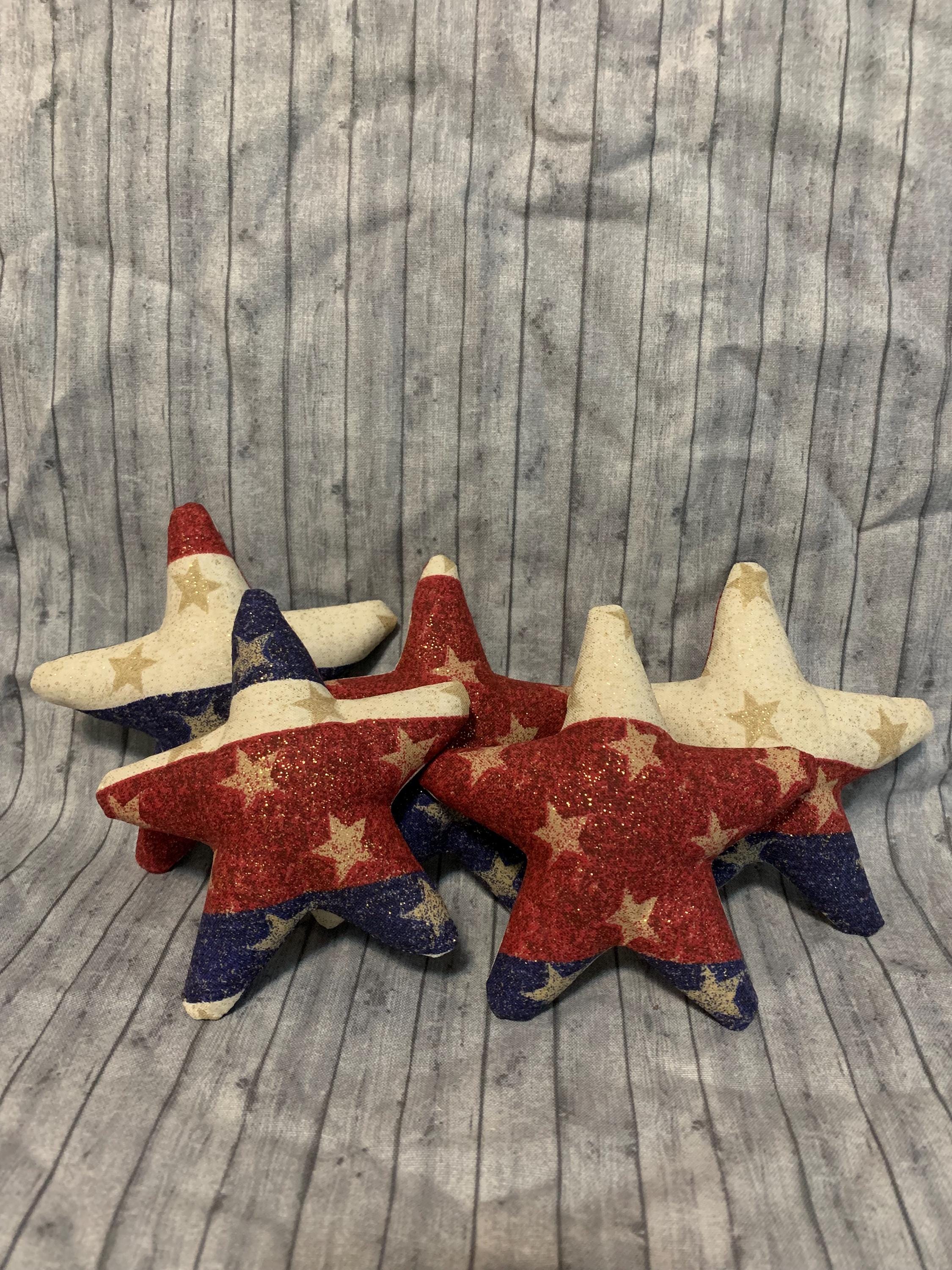 Handmade Farmhouse Country Patriotic Americana Glitter Star Bowl ...