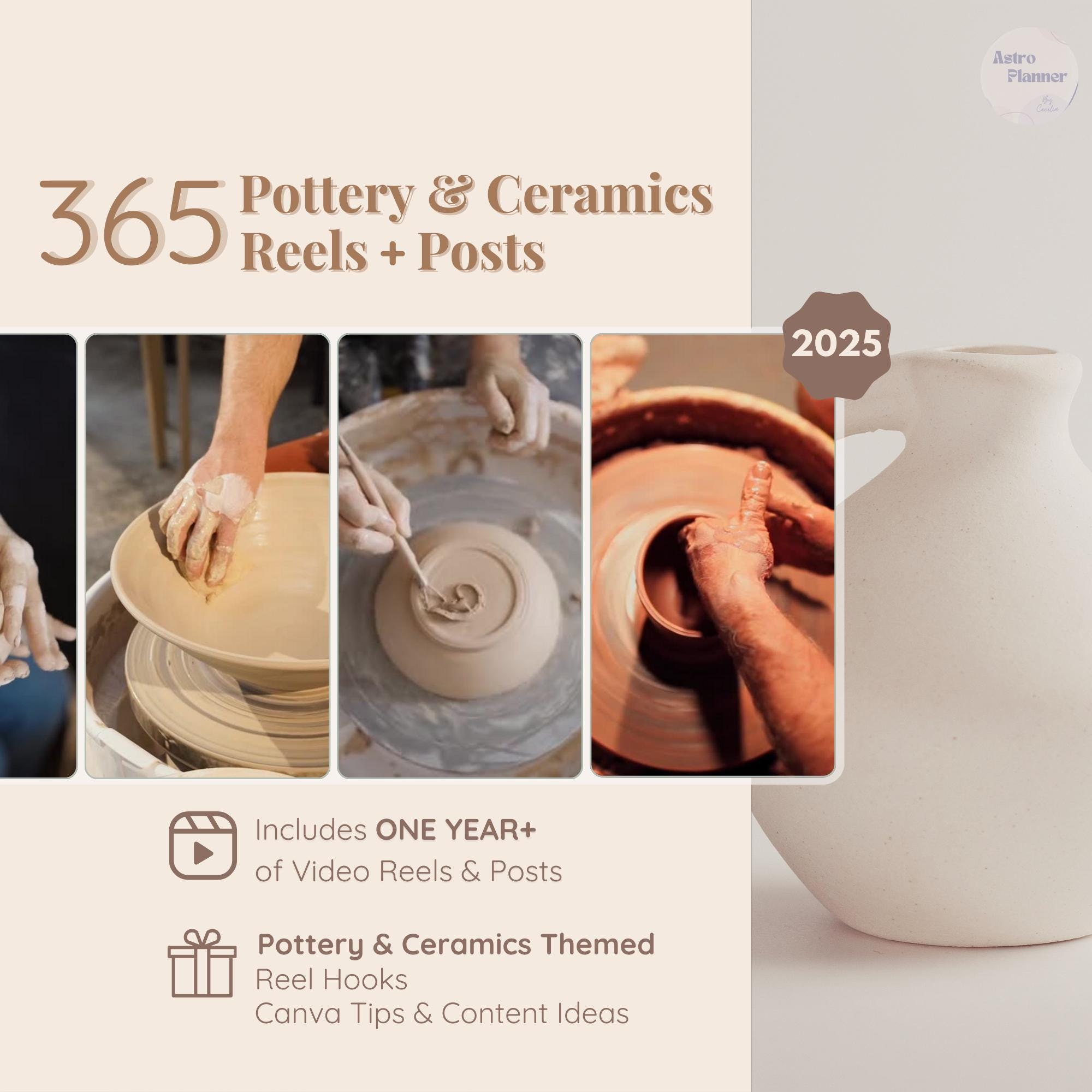 365+ Ceramics Templates – Pottery Video Reels & Posts for Pottery ...