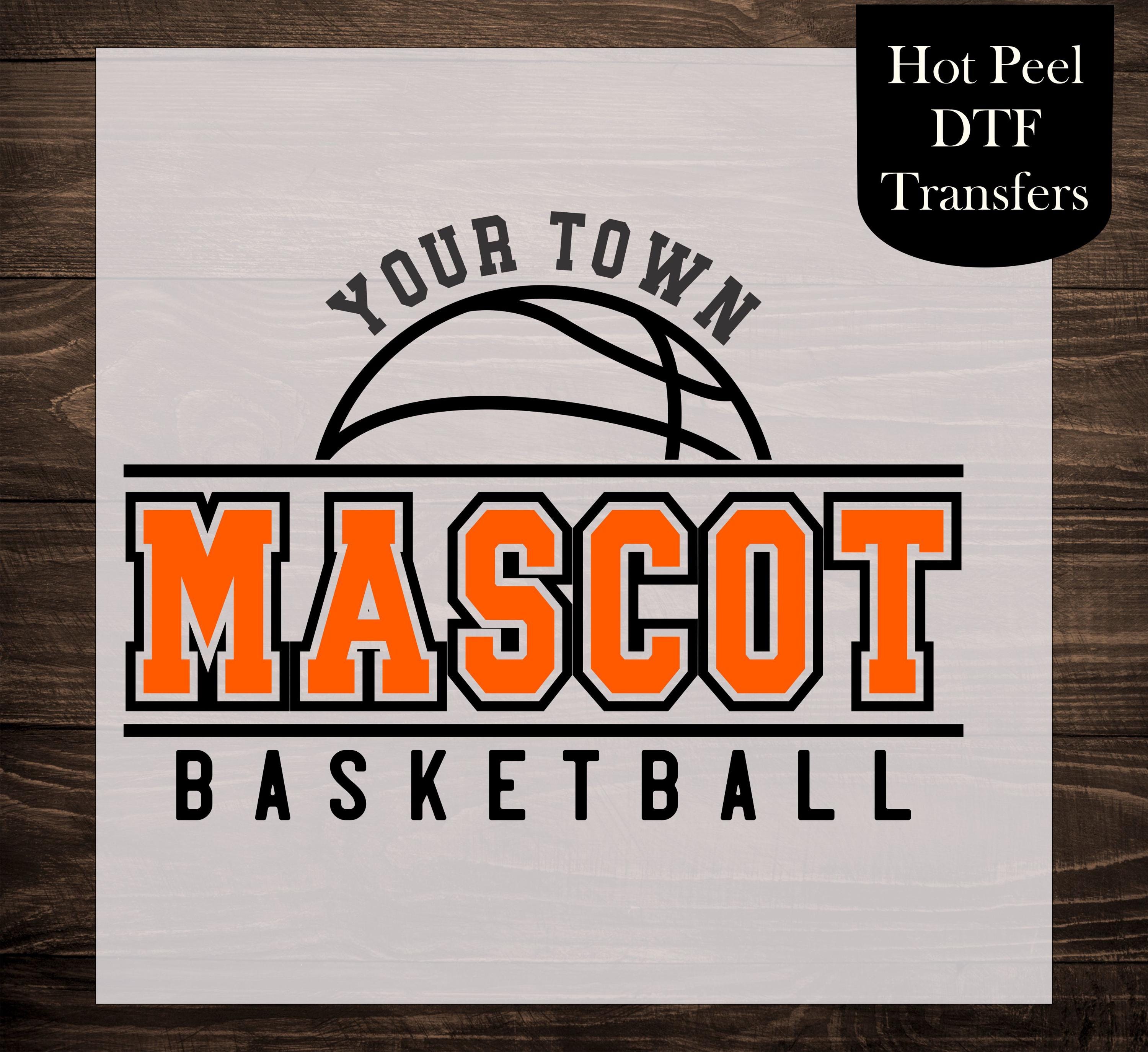 Custom Basketball Team DTF Transfer, Personalized With Your Team Mascot ...
