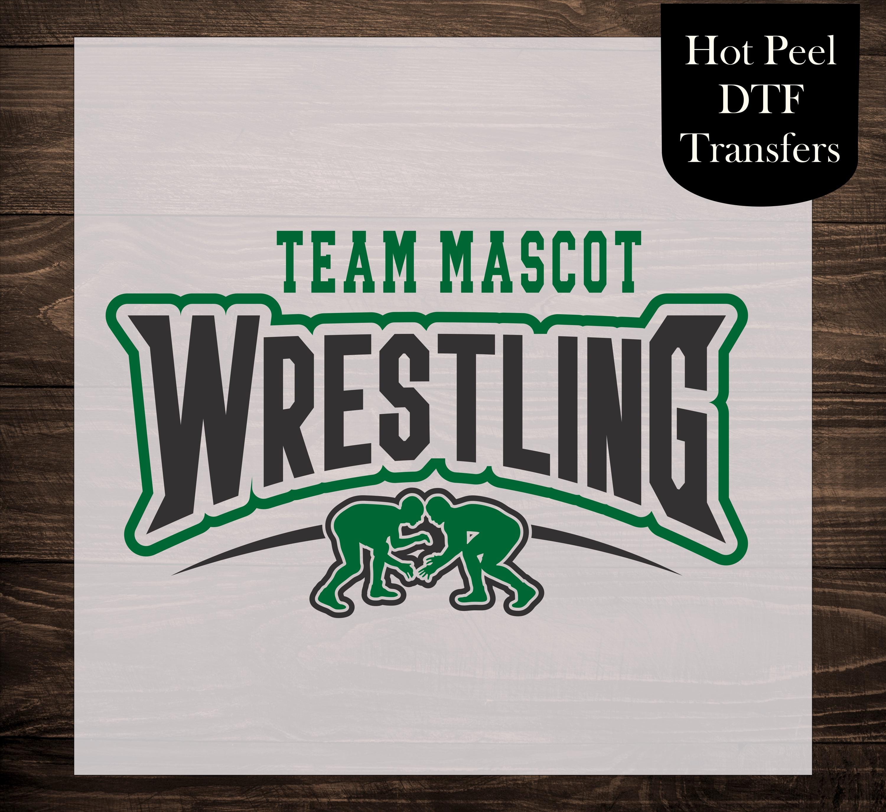 Custom Wrestling Team DTF Transfer, Made With Your Team Mascot and ...