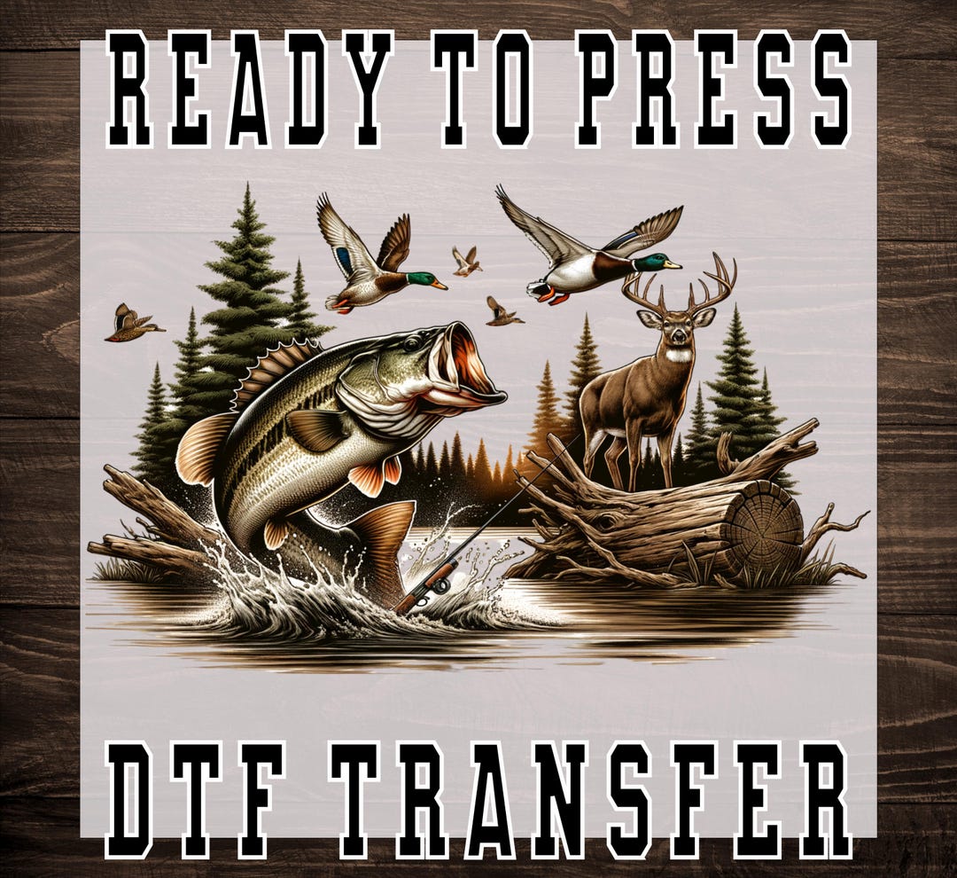 Hunting, Fishing, DTF Transfers: Ideal for Custom Apparel & Outdoor ...
