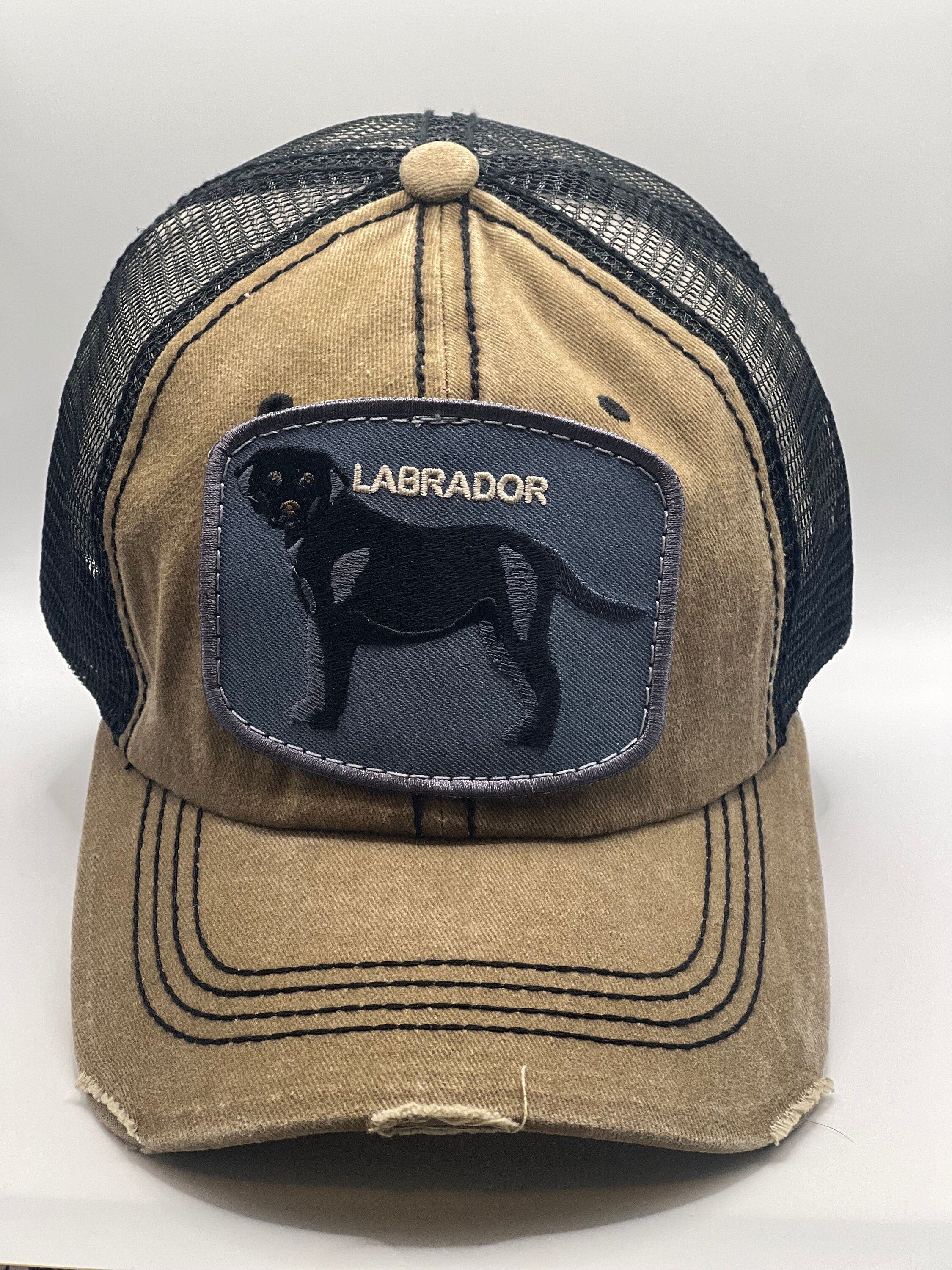Black Labrador BK Caps Vintage Distressed Trucker Hat - Etsy