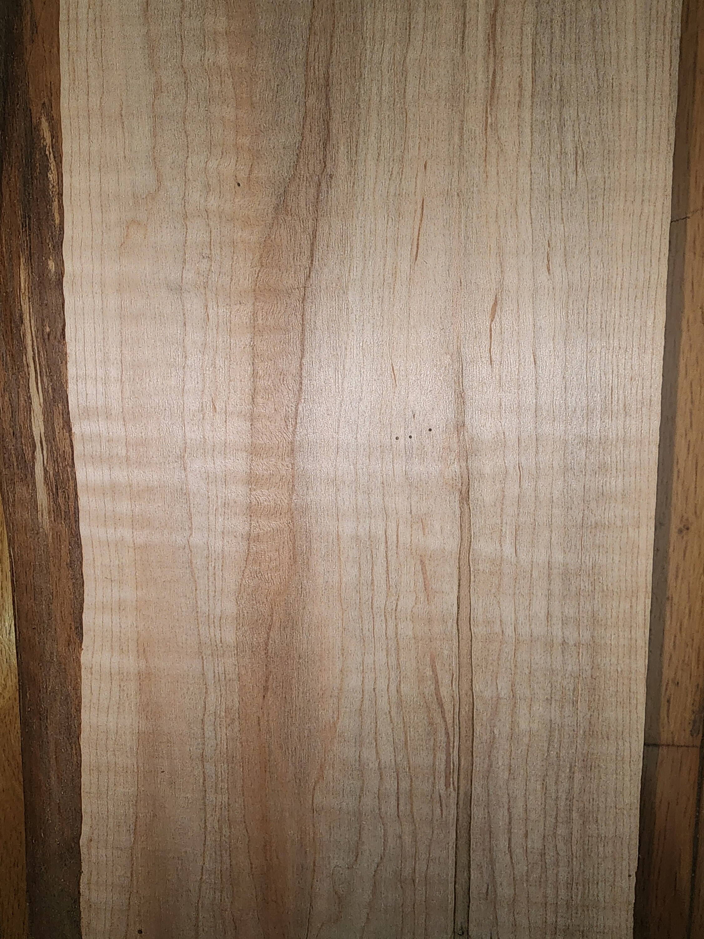 Tiger Maple Live Edge Slab 2 5/8, Kiln Dried, Curly Maple, Wood, Epoxy ...