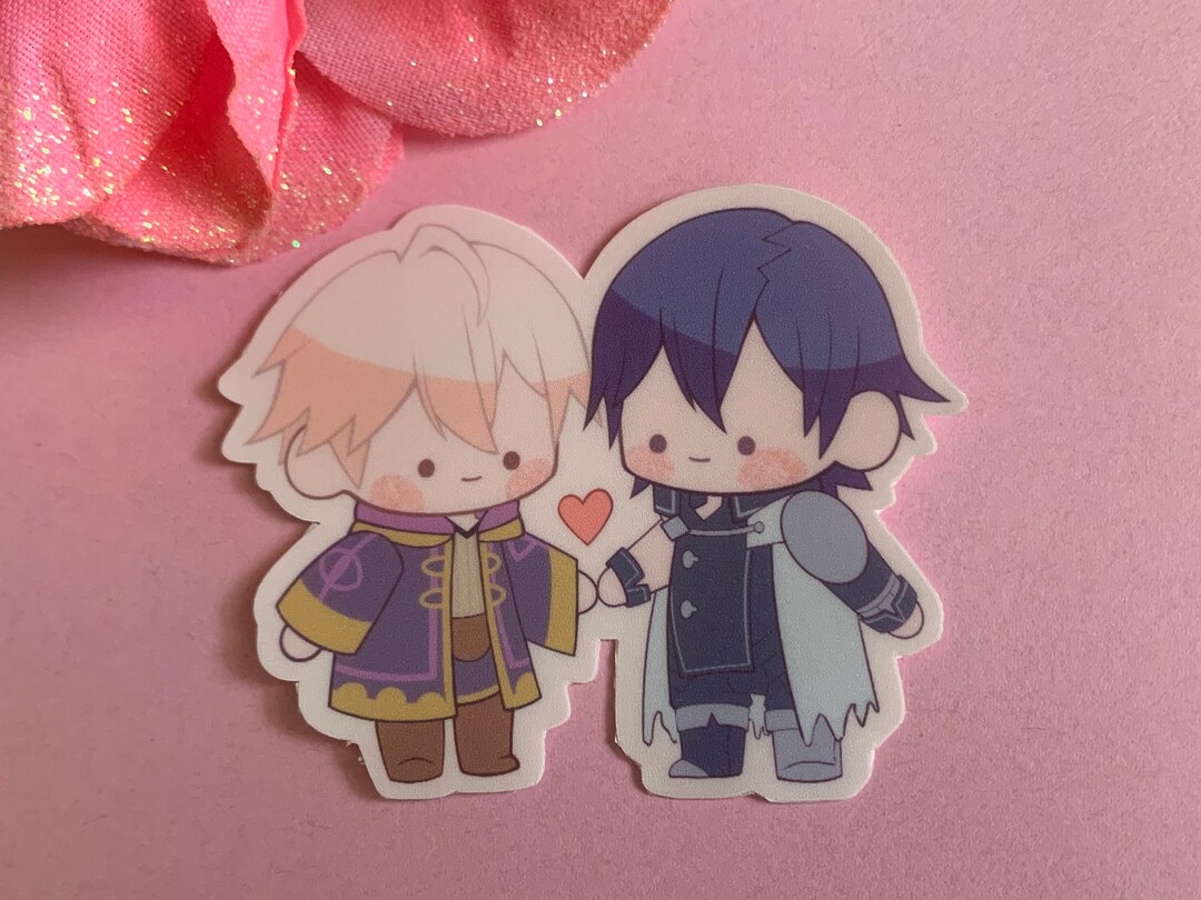 Chrobin Stickers, Fireemblem Stickers, Cute Robin and Chrom Stickers ...