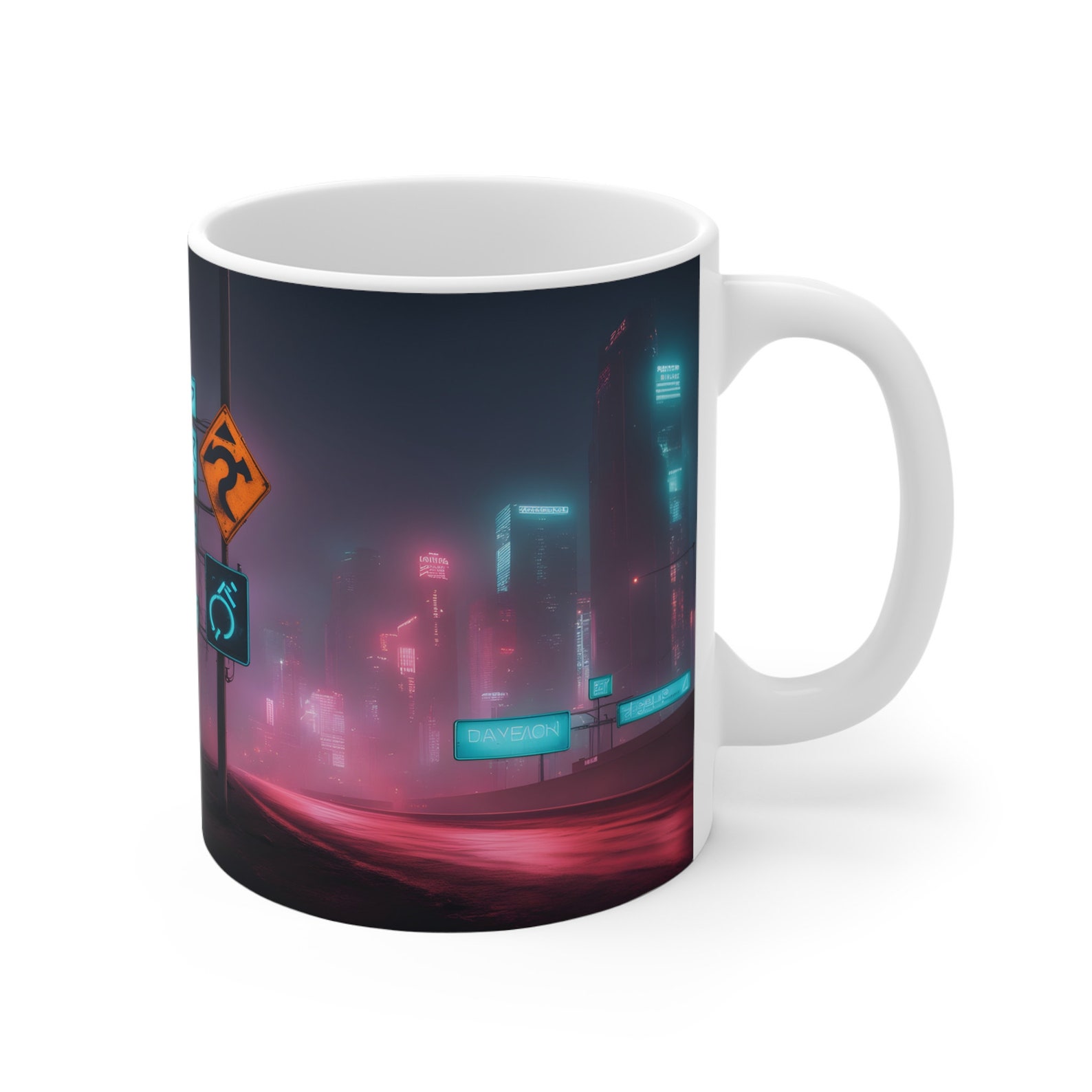 Gas Station Mug, Cyberpunk Mug, Vaporwave Mug - Etsy