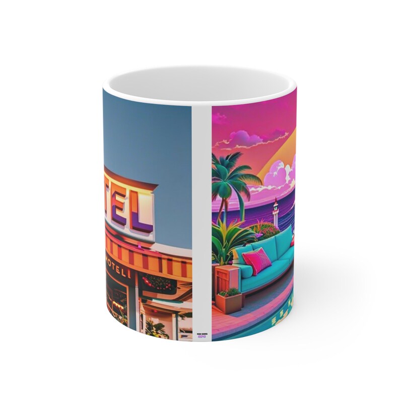The Chillax Motel Mug, Vaporwave Mug, Vintage Motel Mug, 80s Mug ...