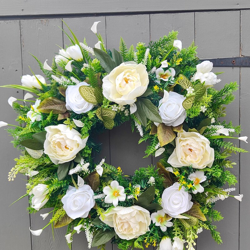 Sympathy Door Wreaths - Etsy UK