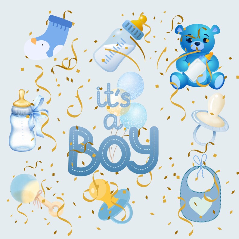 Gender Reveal Party Photo Booth Props and Decorations - Etsy