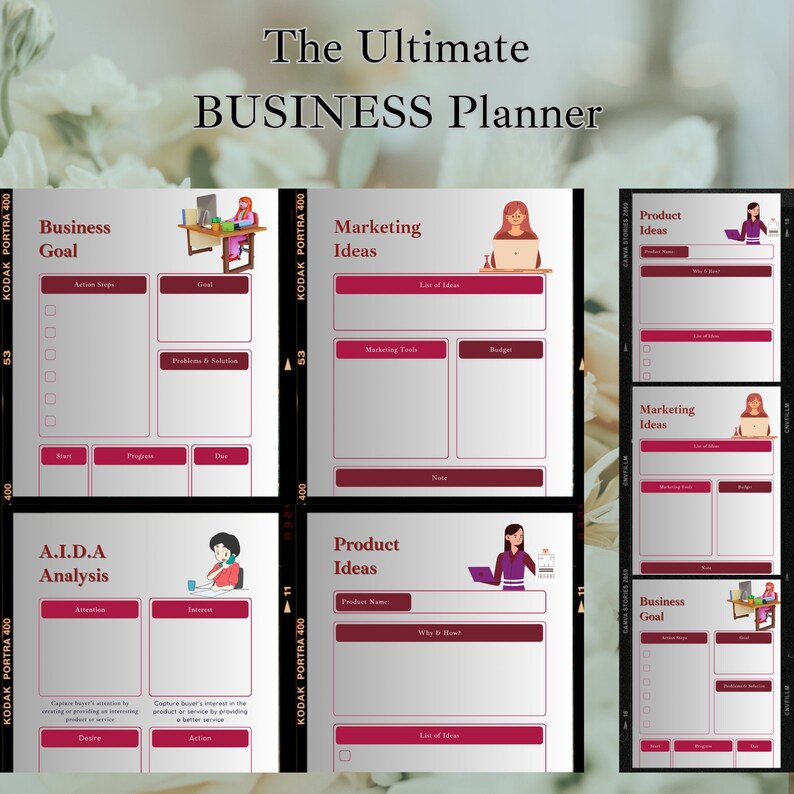 Digital Business Planner: Printable Organizer for Small Businesses - Etsy