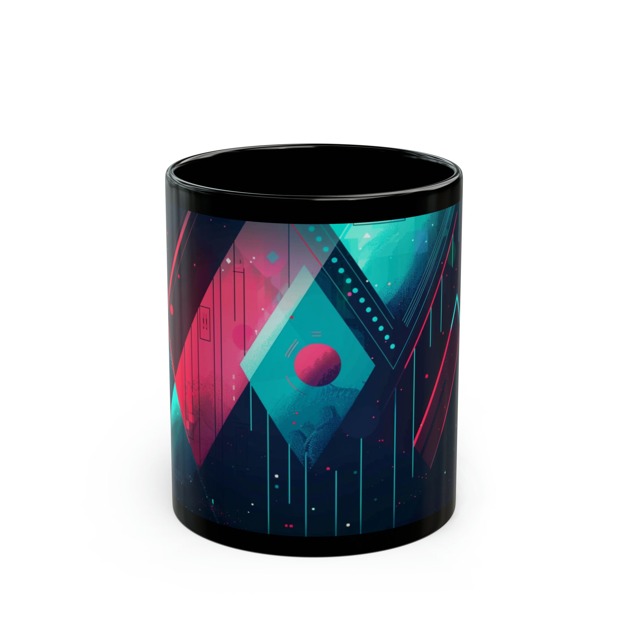 Futuristic Mug | Enigmatic Black Mug | Futuristic Design | Geometric ...