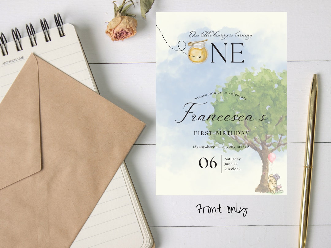 Our Little Hunny Turns One, Winnie the Pooh Theme First Birthday ...