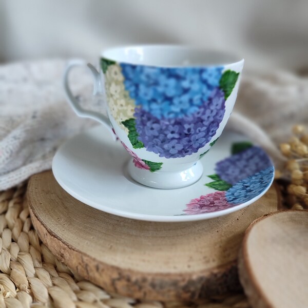 Hydrangea Tea Cup - Etsy
