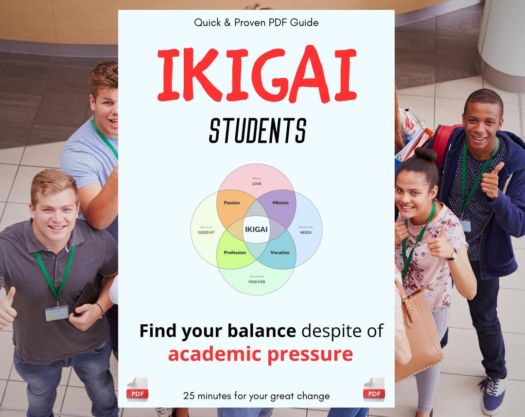 Ikigai for Students Guide, Life Purpose Roadmap, Step by Step Guide to ...