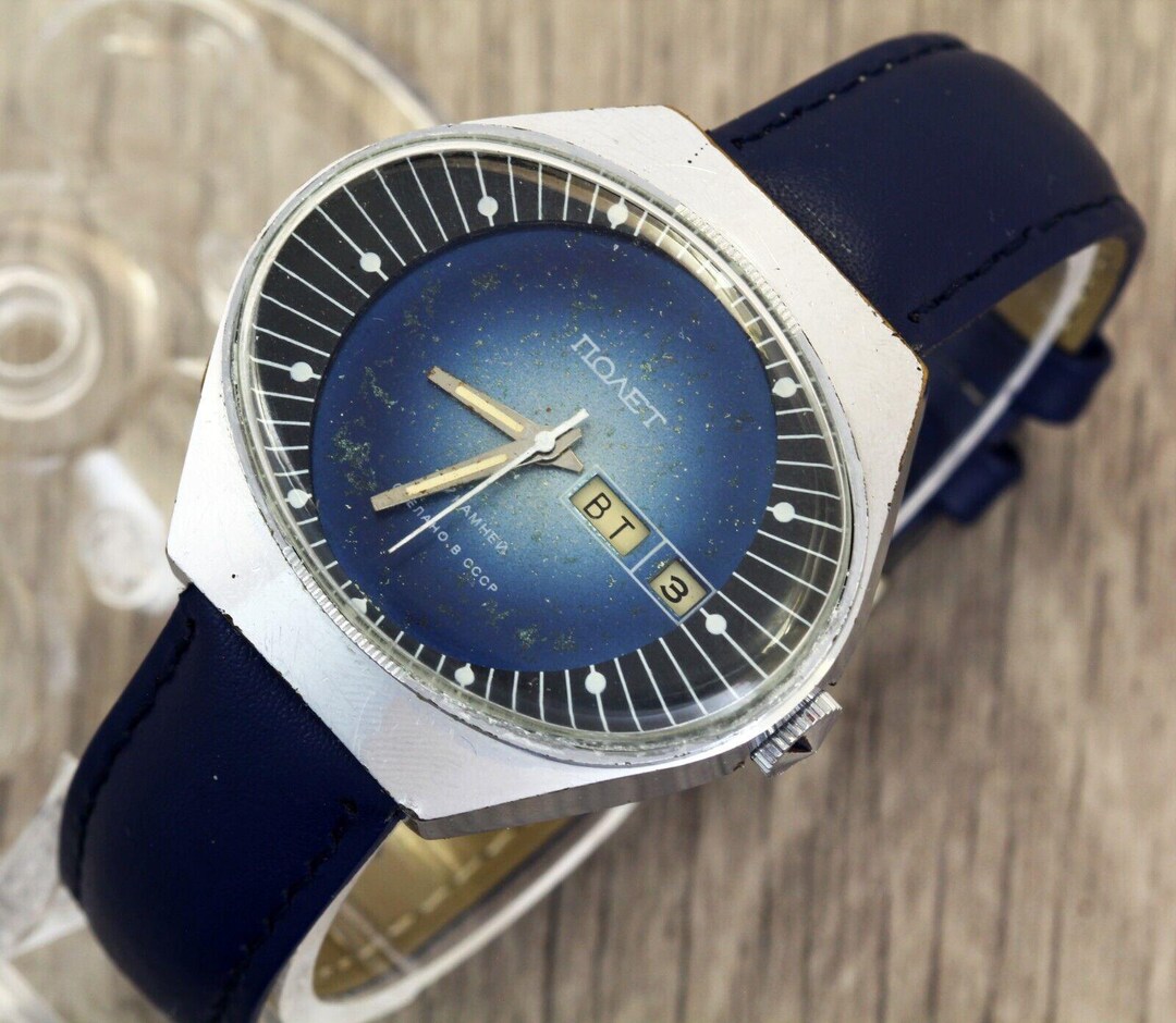 Poljot Stadium 2628H USSR Soviet Mechanical Men's Wristwatch With Day ...