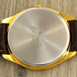 CASIO 1330 MTP-1092 Quartz Men's Gold Plated Wristwatch Miyota Movement ...